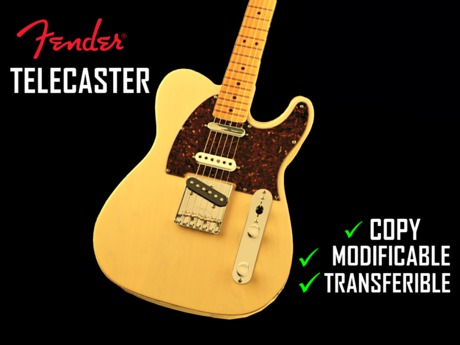 Second Life Marketplace - Nashville Deluxe Telecaster FULL PERMS