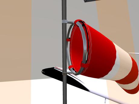 Second Life Marketplace - Heliport Windsock (winddirection sock)