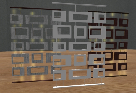 Second Life Marketplace - Decorative Mesh Wall Partition (010) (Full Perm).