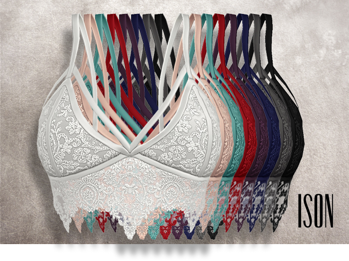 Second Life Marketplace - ISON - lace bralette (all colors)