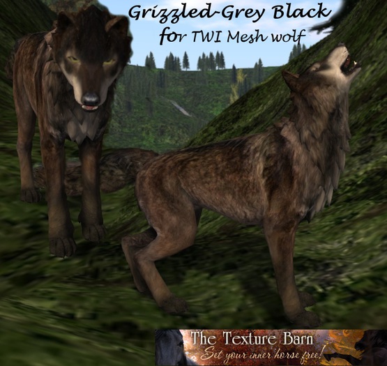 Second Life Marketplace - The Texture Barn - Grizzle Grey Black for TWI ...
