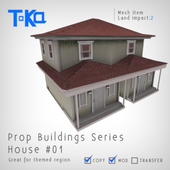 Second Life Marketplace - Toka Designs - Prop Buildings Series - House ...