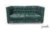 Second Life Marketplace - junk. battered leather couch. teal. adult.