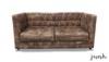 Second Life Marketplace - junk. battered leather couch. brown. adult.
