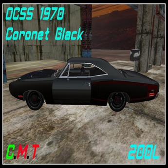 Second Life Marketplace - (OCSS) 1970 Coronet Super Bee Black