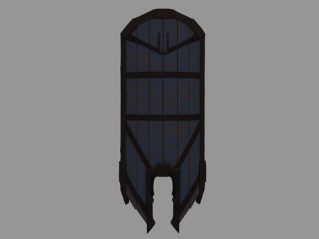 Second Life Marketplace - ~/Ethos/~ Battered Tower Shield (Blue)