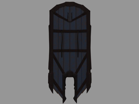 Second Life Marketplace - ~/Ethos/~ Battered Tower Shield (Blue)