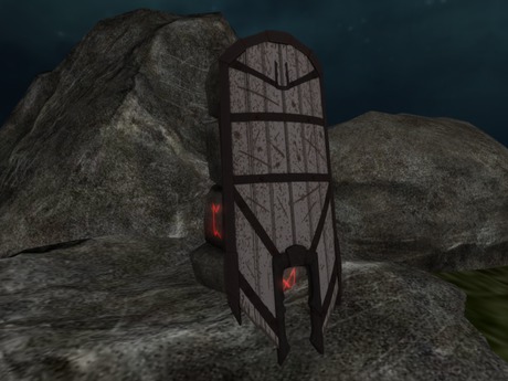 Second Life Marketplace - ~/Ethos/~ Battered Tower Shield (White)