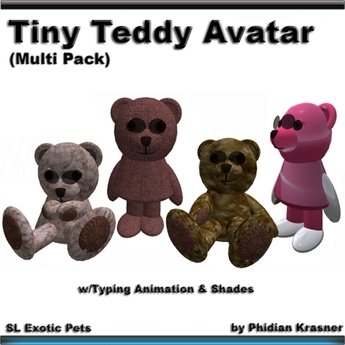 Second Life Marketplace - Tiny Teddy AVatars (Multi Pack)