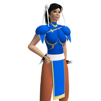 Second Life Marketplace - SF2 Chun Li by G.ENZO (Street Fighter 2)