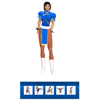 Second Life Marketplace - SF2 Chun Li by G.ENZO (Street Fighter 2)