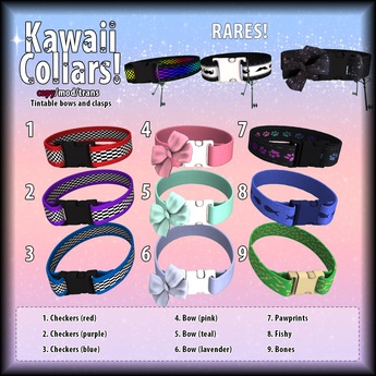 Second Life Marketplace - .:: Fortunata ::. Kawaii Collar - 3. Checkers ...