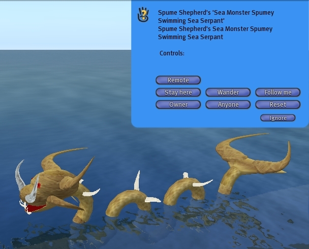 Second Life Marketplace - Sea Monster - The Swimming Serpant - Size and ...