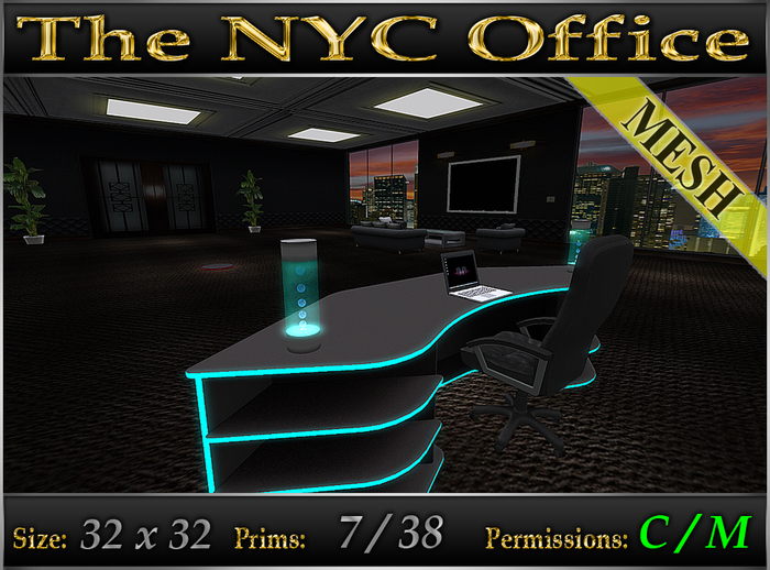 Second Life Marketplace - The NYC Office - Skybox *Furnished" MESH