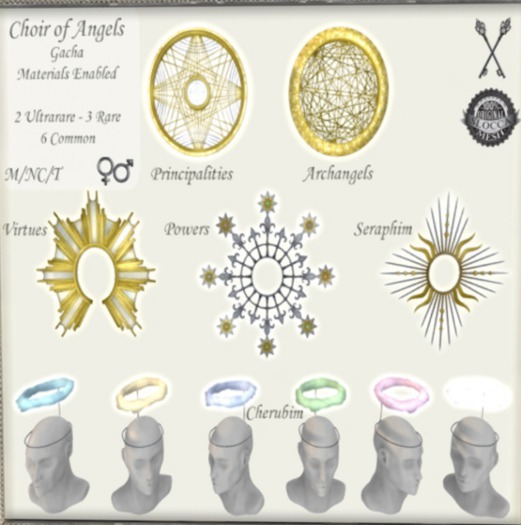Second Life Marketplace - ~*S.E.*~ Choir of Angels - Cherubim Halo ...