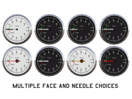 Second Life Marketplace - Full Perm Scripted Mesh Aircraft Pitchometer ...