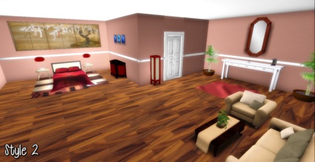 Second Life Marketplace - Hotel Room Style Skybox Pack {MESH}