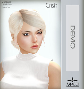 Second Life Marketplace - Amacci Hair - Crish - DEMO