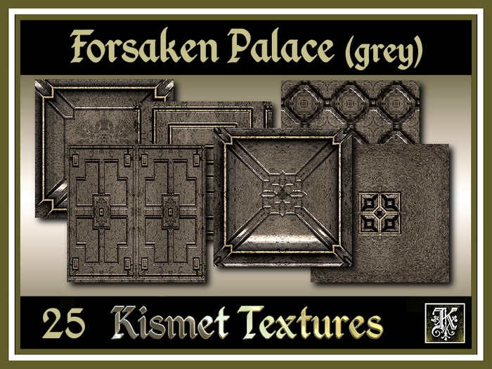 Second Life Marketplace - *Kismet* Forsaken Palace Textures, Grey (25)