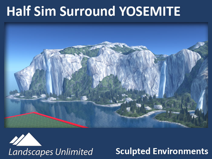 Second Life Marketplace - 1/2 Sim Surround Landscape YOSEMITE (Half off ...