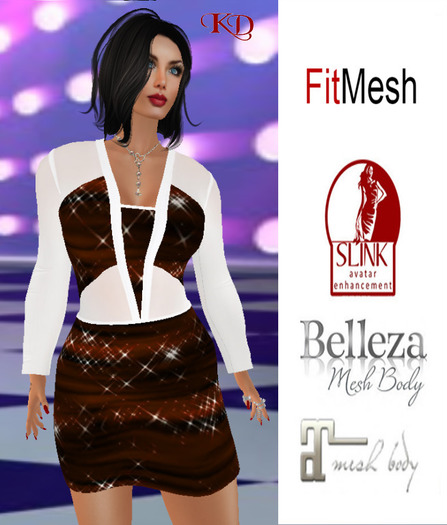 Second Life Marketplace - Olja Club Dress Rust