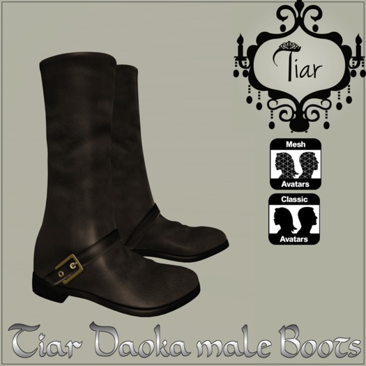 Second Life Marketplace - Tiar Daoka male boots