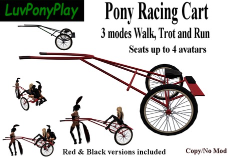 Second Life Marketplace - ~LuvPonyPlay Pony Racing Carts and Universal ...