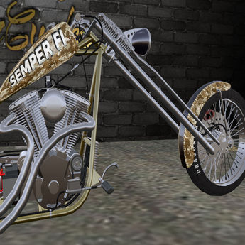 Second Life Marketplace - Devil Dog Motorcycles Marine Corps Edition 1.0