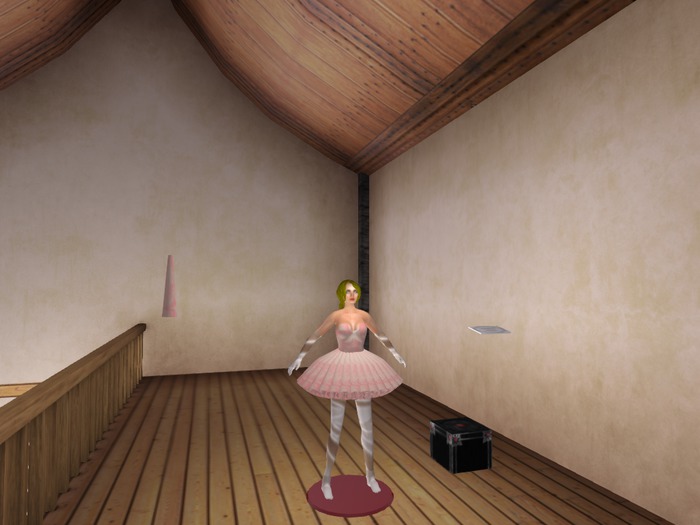 Second Life Marketplace - pink and white satin ballet outfit avatar v2