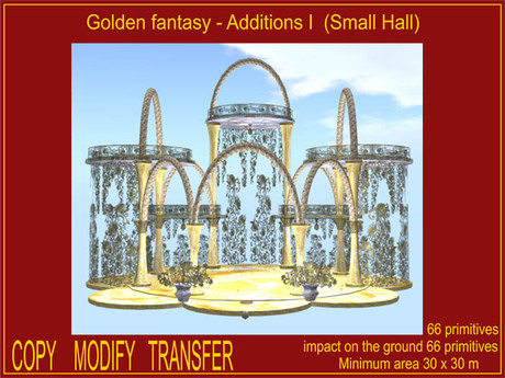 Second Life Marketplace - "Golden Fantasy"- Addition I (small hall)