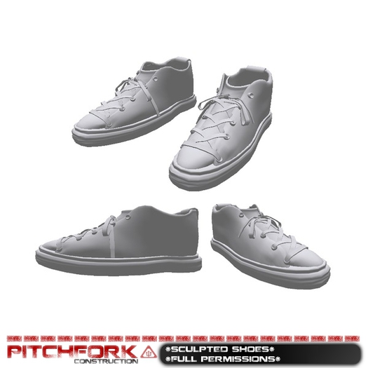 Second Life Marketplace - Pitchfork Sneaker Shoe Sculpt Maps and ...