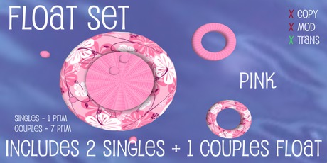 Second Life Marketplace - ::m.a:: Float Set (Pink)