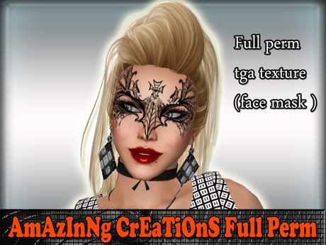 Second Life Marketplace - AmAzINg CrEaTiOnS face tattoo tga texture 17