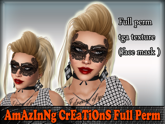 Second Life Marketplace - AmAzINg CrEaTiOnS face tattoo tga texture 27