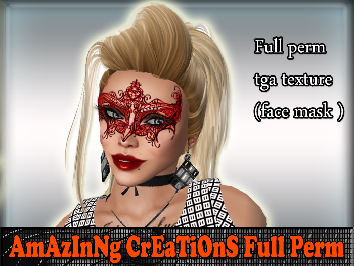 Second Life Marketplace - AmAzINg CrEaTiOnS face tattoo tga texture 35