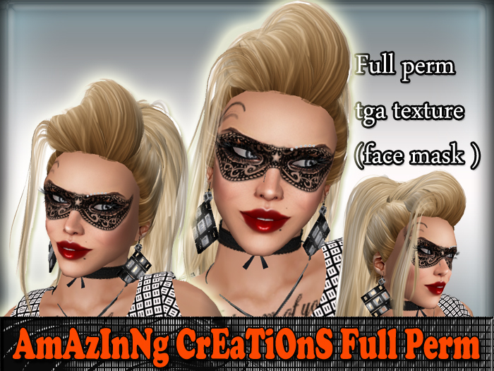 Second Life Marketplace - AmAzINg CrEaTiOnS face tattoo tga texture 37