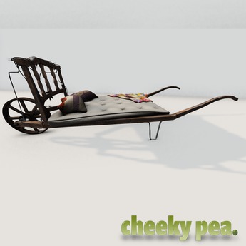 Second Life Marketplace - :CP: Martha Wheelbarrow Bed (PG)
