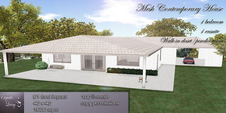 Second Life Marketplace - Etiquette Living - MESH Contemporary House ...