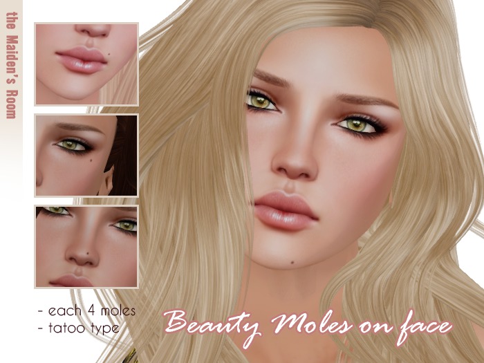 Second Life Marketplace - Beauty Moles on face (tatoo type)