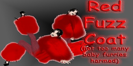 Second Life Marketplace - Red Fuzz Coat-box