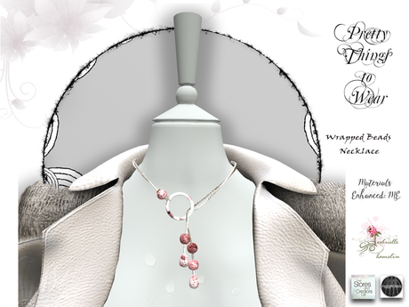 Second Life Marketplace - .::Pretty Demo::. Wrapped Beads Necklace ...