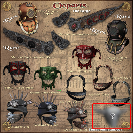 Second Life Marketplace - [The Forge] TechNorge Mask, Mystery RARE