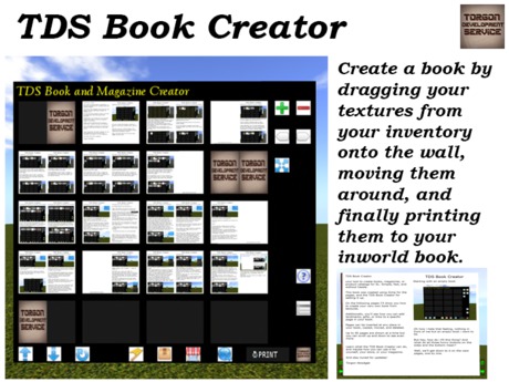 Second Life Marketplace - TDS Book Creator - Manual