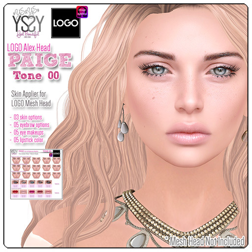 Second Life Marketplace - *YS&YS* Paige Tone00 Skin Applier For LOGO ...