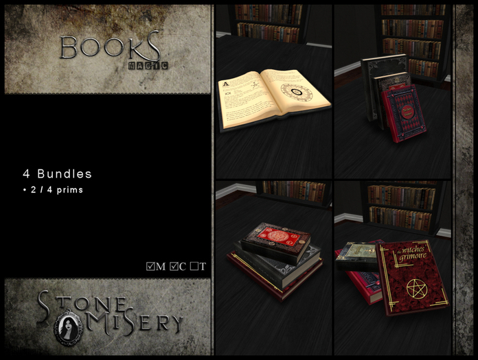 Second Life Marketplace - .:S.M:. Magic Books - Bundle Pack