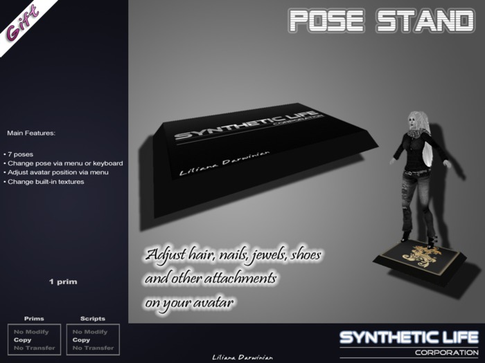 Second Life Marketplace - [SLC] Pose Stand LD01 01.01 (GIFT)