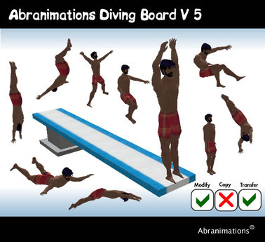 Second Life Marketplace - Abranimations Animated Diving Board
