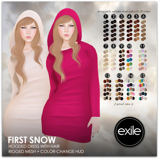 Second Life Marketplace - EXILE:: First Snow Wildcards(HUD) Glimmer ...