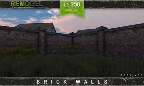 Second Life Marketplace - Filthy Brick Walls