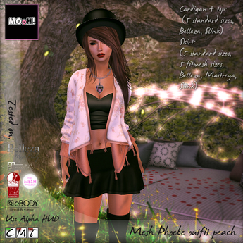 Second Life Marketplace - MOoH! Demo Phoebe outfit peach